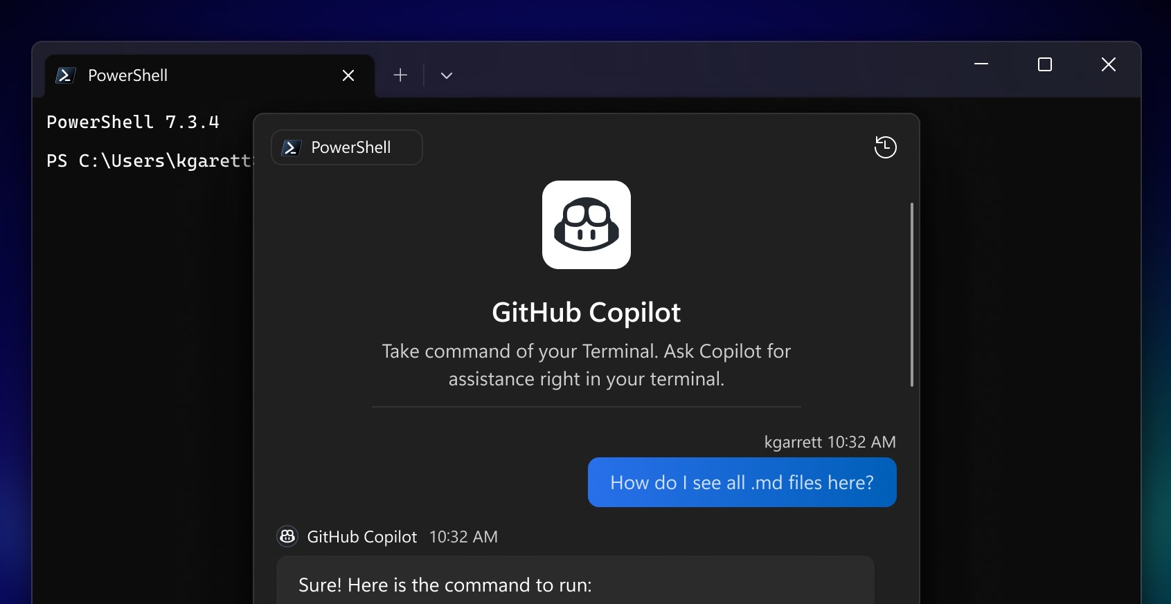 GitHub Copilot disponible dans Windows Terminal via Terminal Chat - ITdaily.